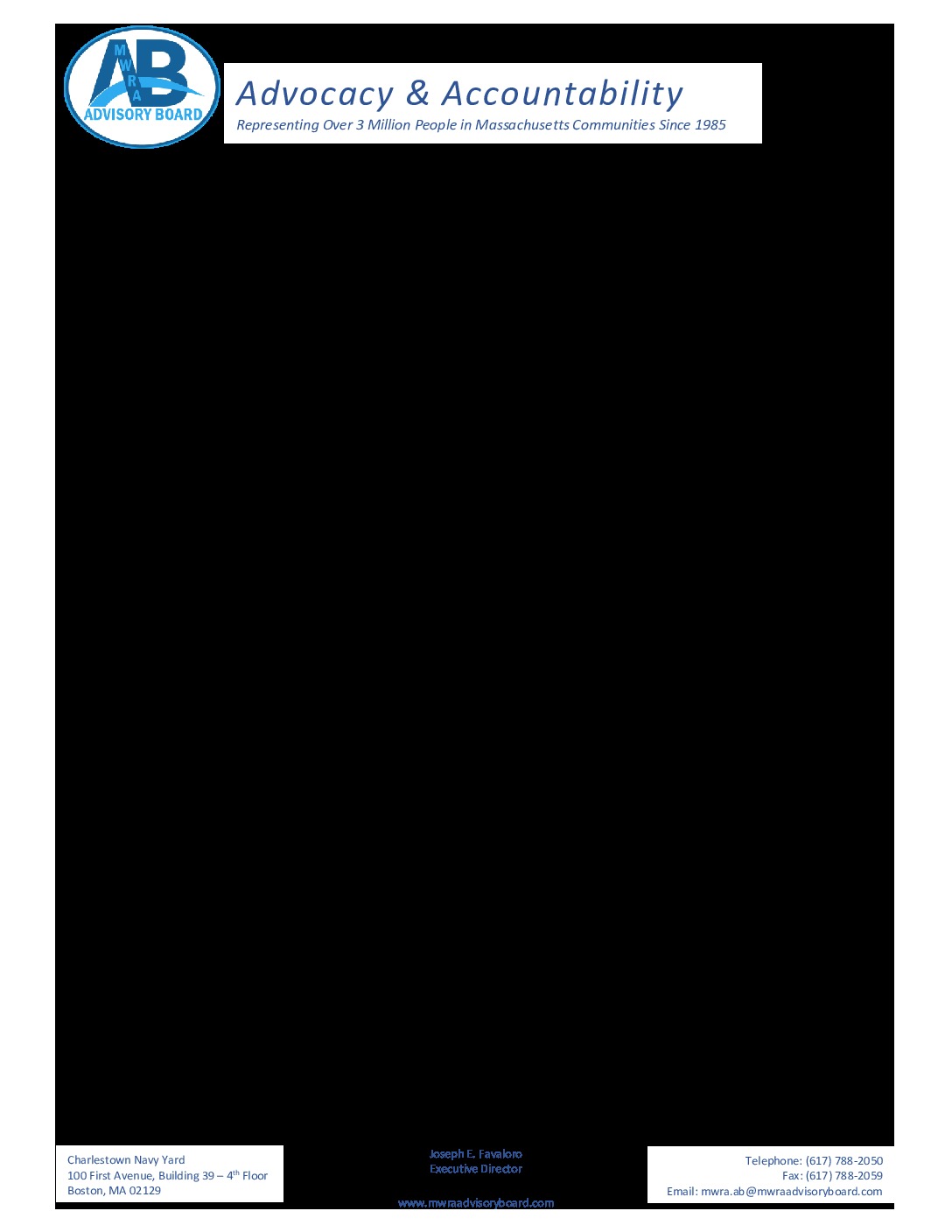 Document Library | MWRA